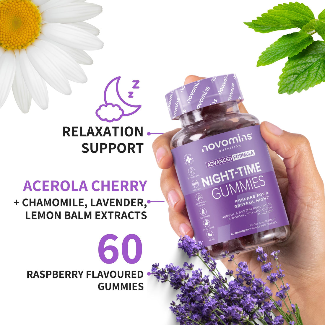 Buy Novomins Night Time Sleep Gummies Online | Free-Delivery – Novomins ...