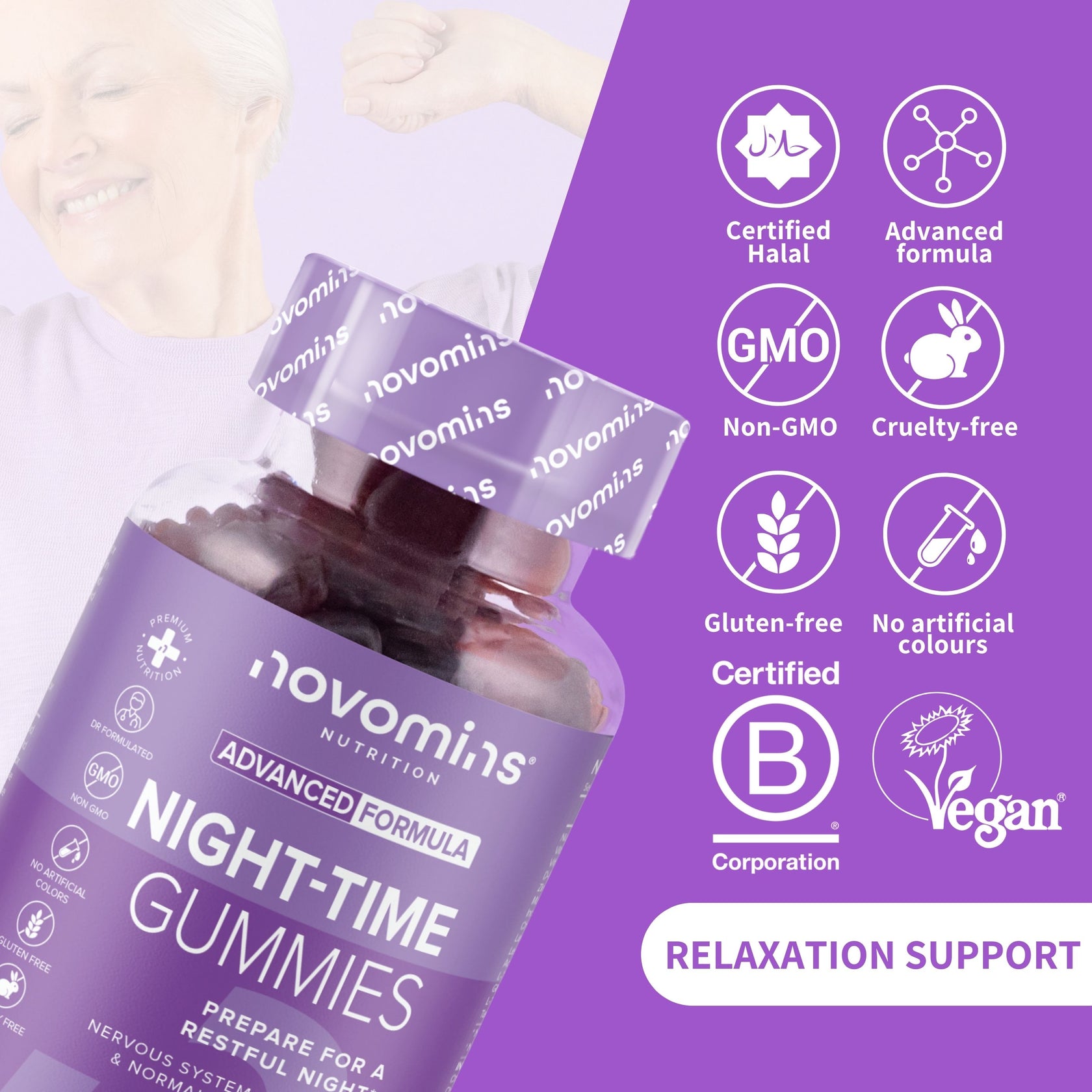 Buy Novomins Night Time Sleep Gummies Online | Free-Delivery – Novomins ...