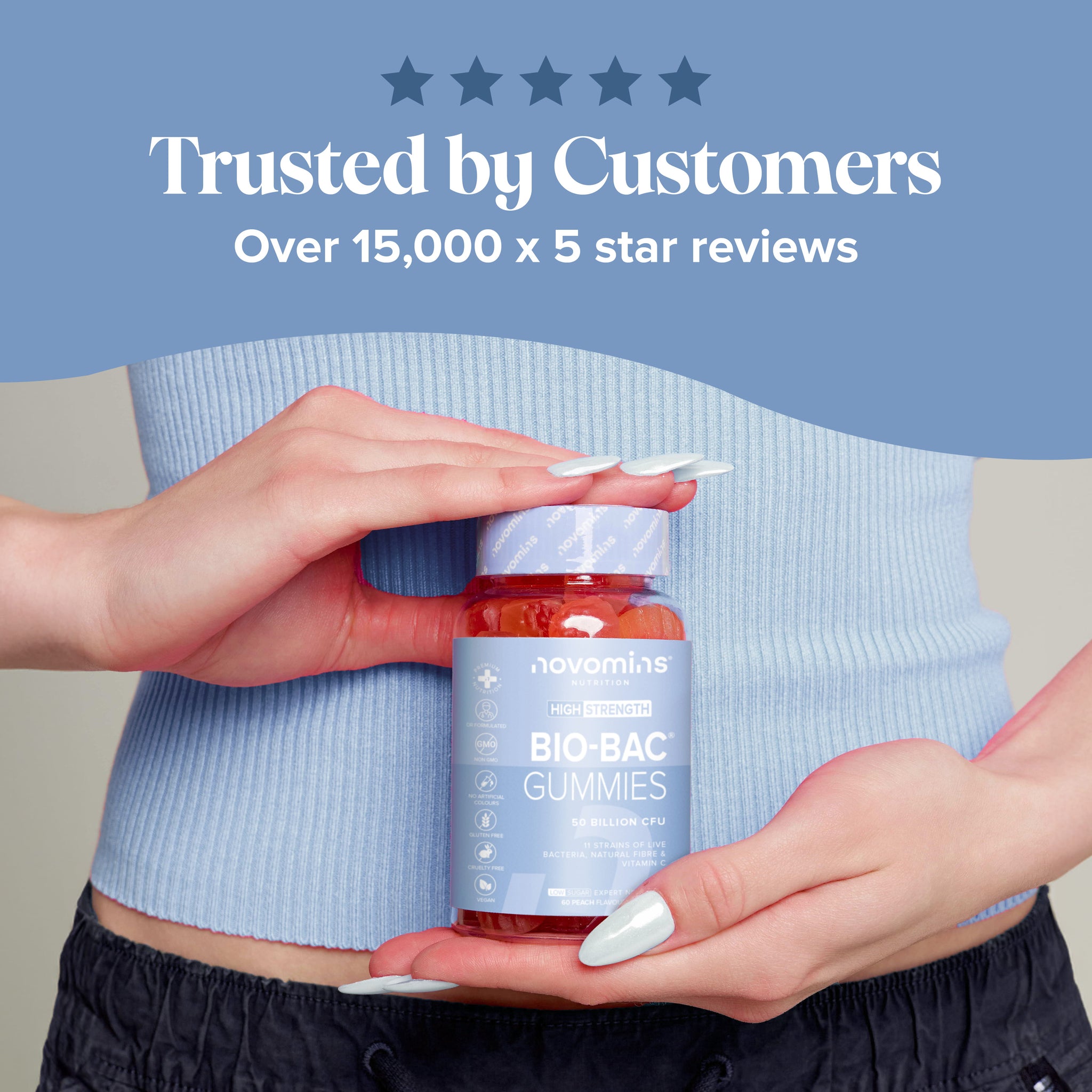 Probiotic Gummies | 50 Billion CFU | 11 Strains | Novomins – Novomins Nutrition