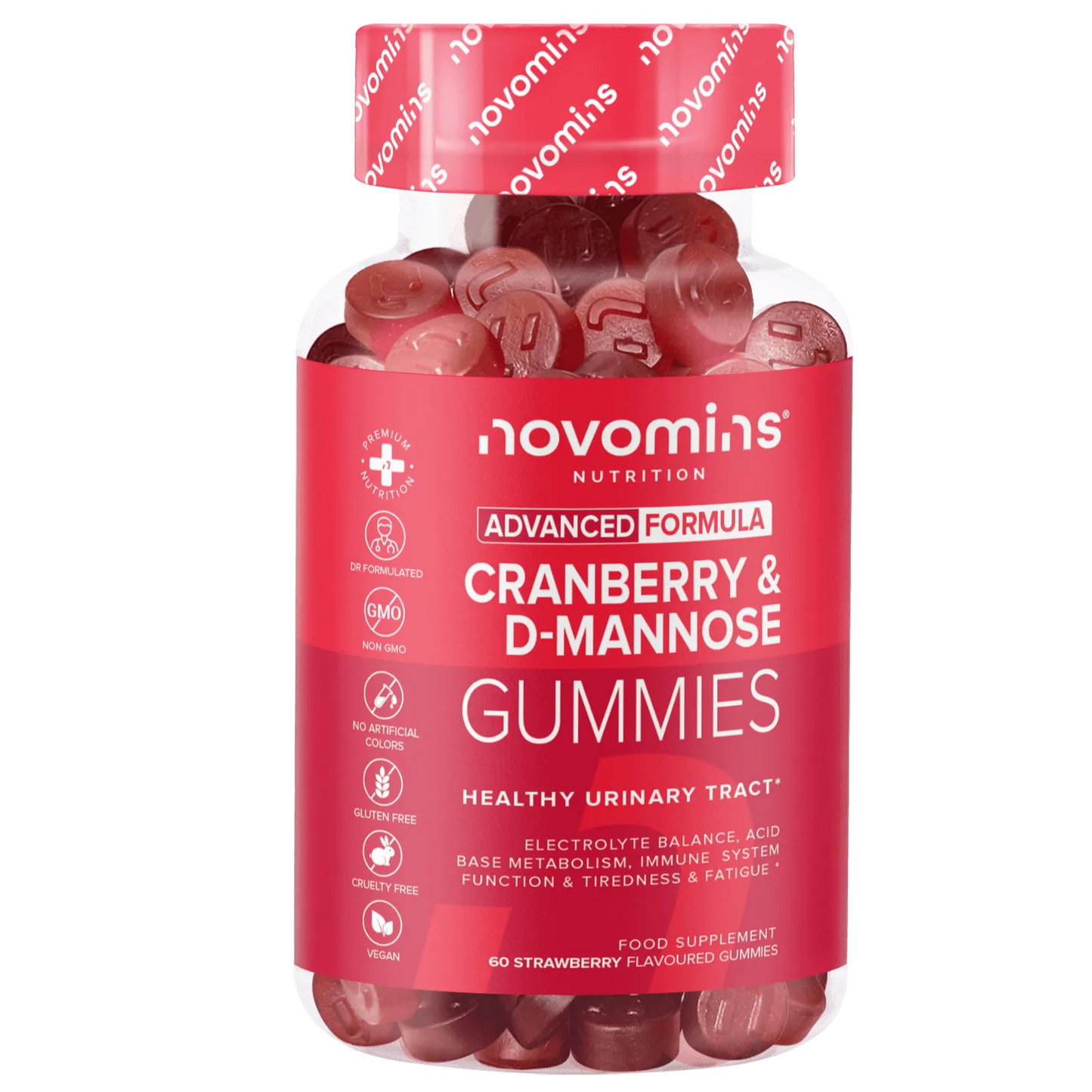 Cranberry + D Mannose Gummies | Urinary Tract Health | UT Support | 60 ...