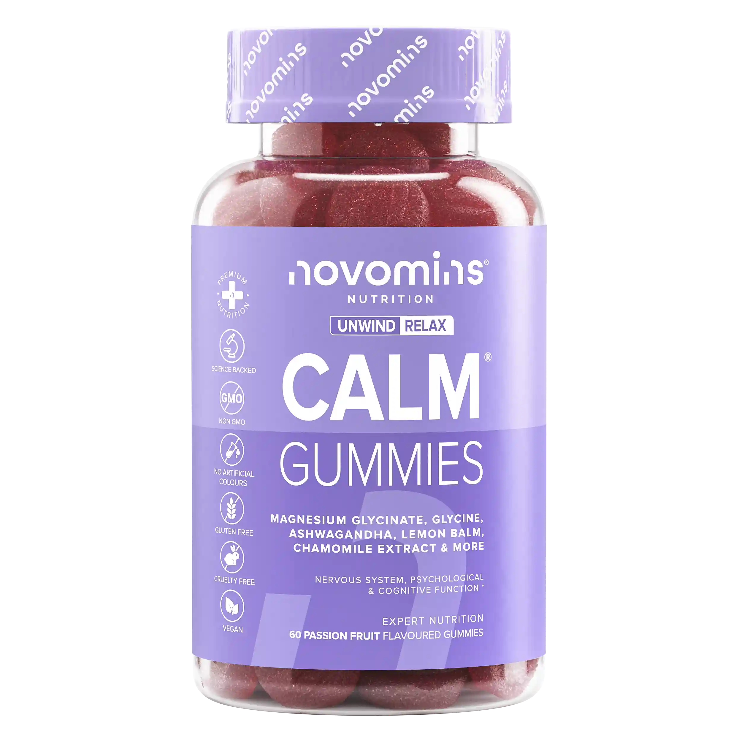 Calm Gummies | Magnesium Glycinate | Restore Mood & Calm | Novomins ...