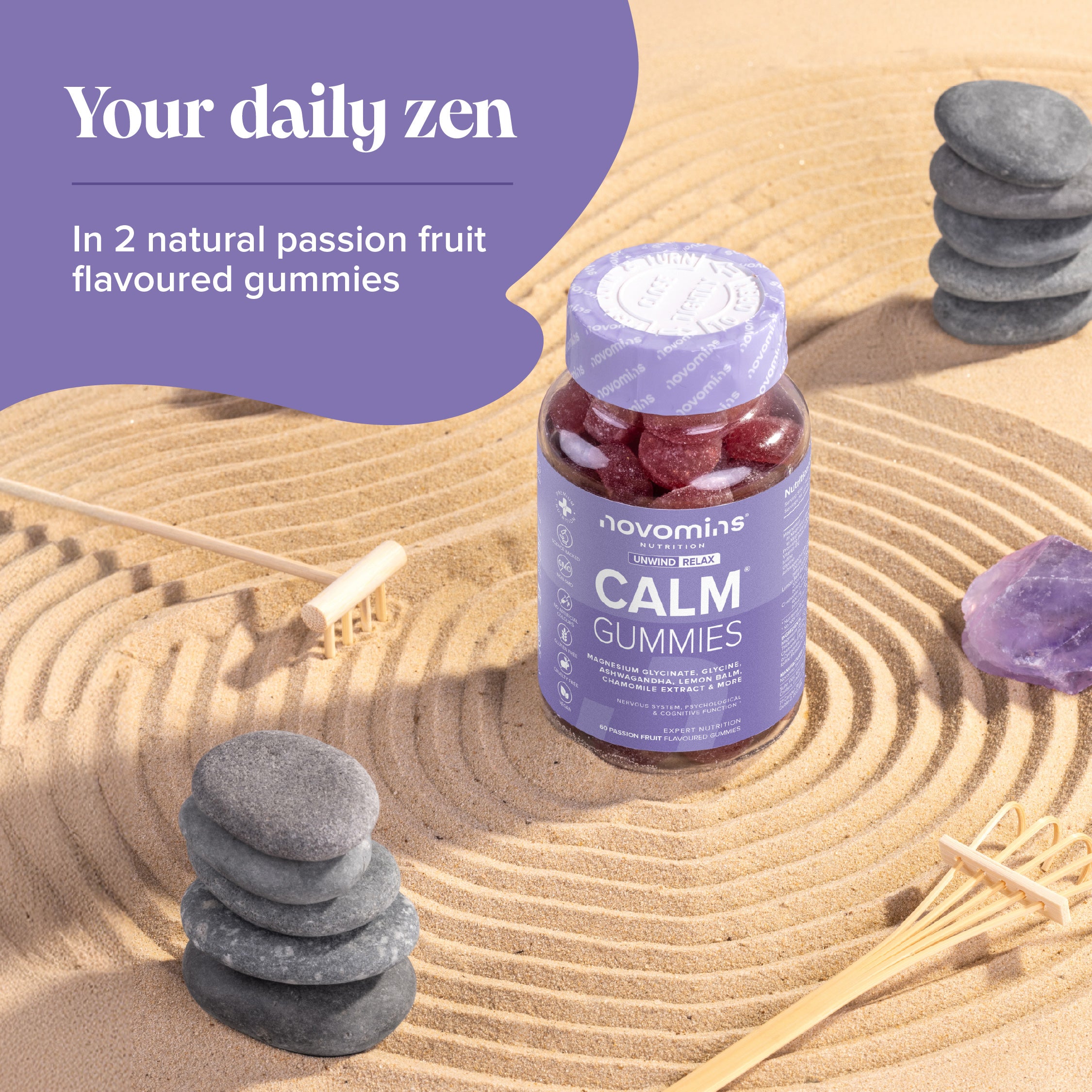 Calm Gummies | Magnesium Glycinate | Restore Mood & Calm | Novomins ...