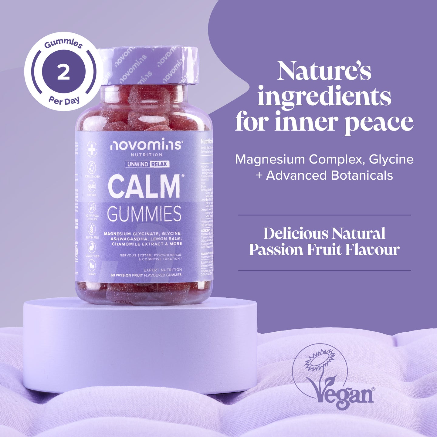 Calm Gummies | Magnesium Glycinate | Restore Mood & Calm | Novomins ...