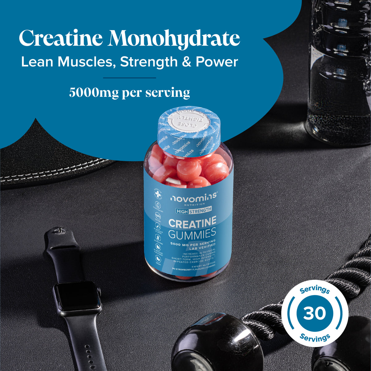 Creatine Gummies | 5000mg Serving | 3rd Party Tested | Science Backed ...
