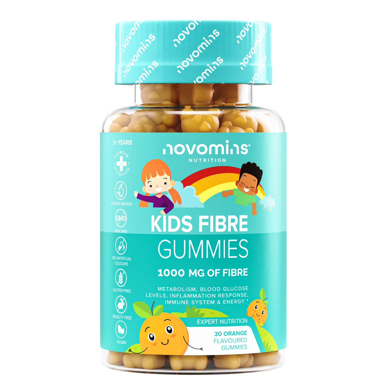 Kids Fibre Gummies | 1000mg Fibre | Digestive Support for Children ...