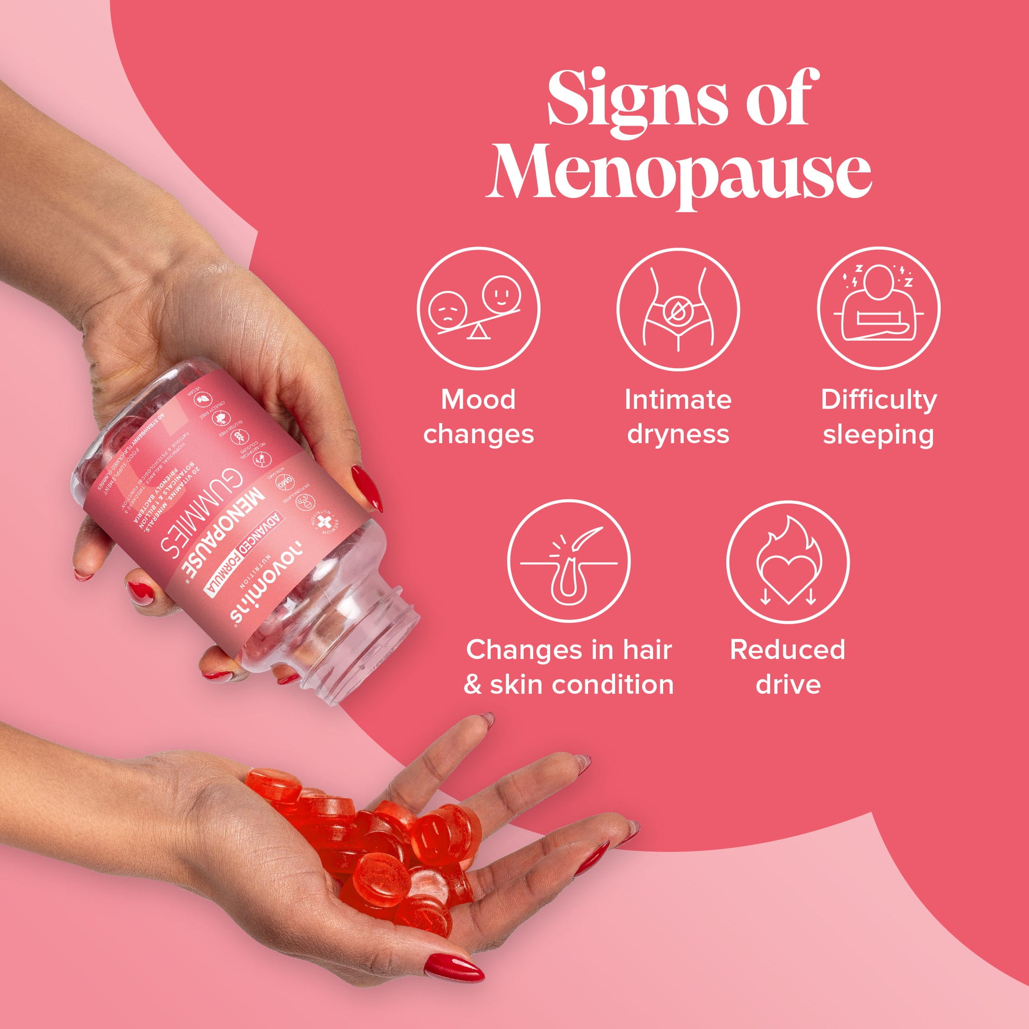 Menopause Gummies | Menopause Support | Vegan | Hormone Balance | Night ...