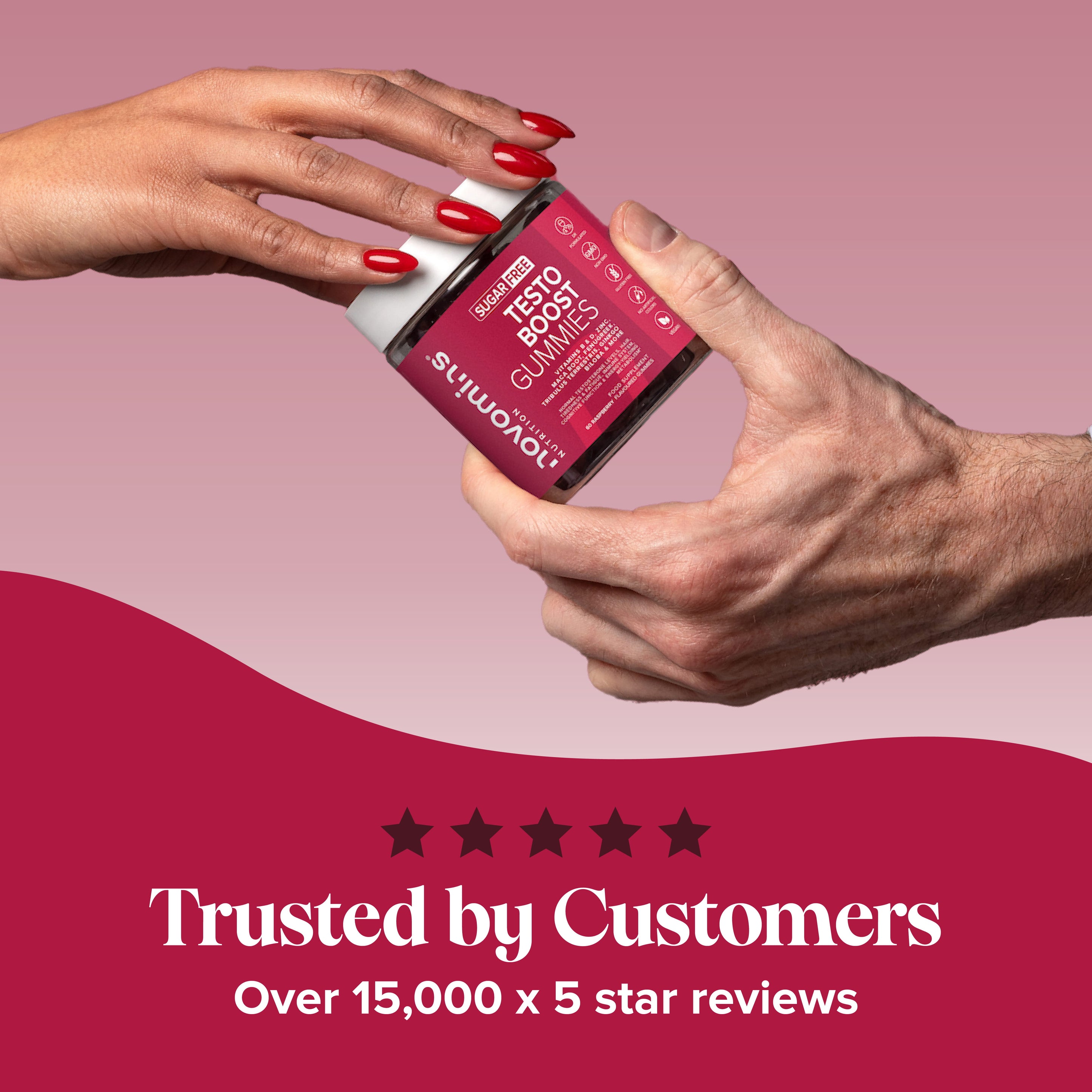 Testo-Boost Gummies | Male Testosterone Support | Natural | Novomins ...