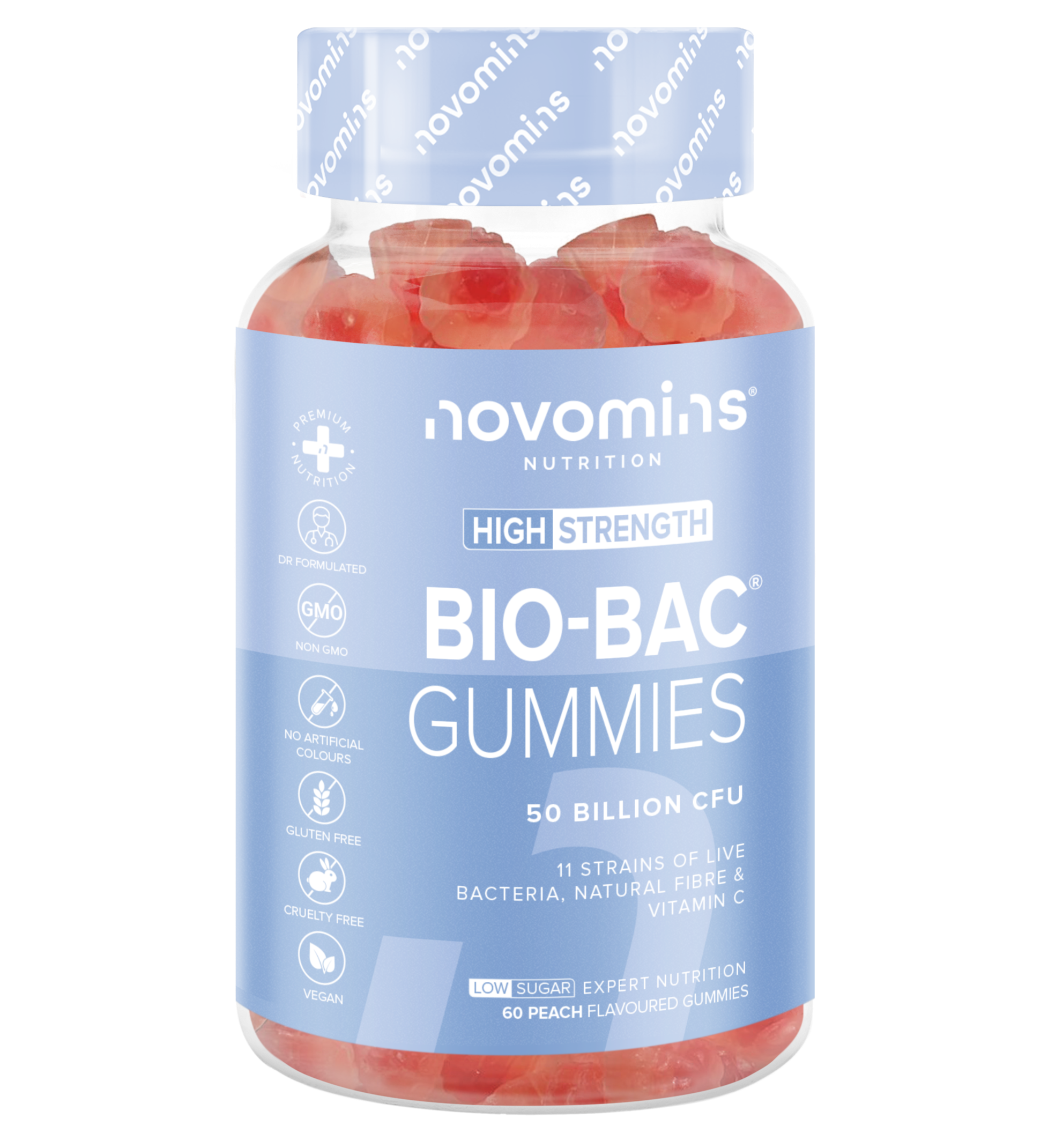 Bio-Bac Gummies | Bio Complex Probiotic Gummies | 50 Billion CFU | 11 ...