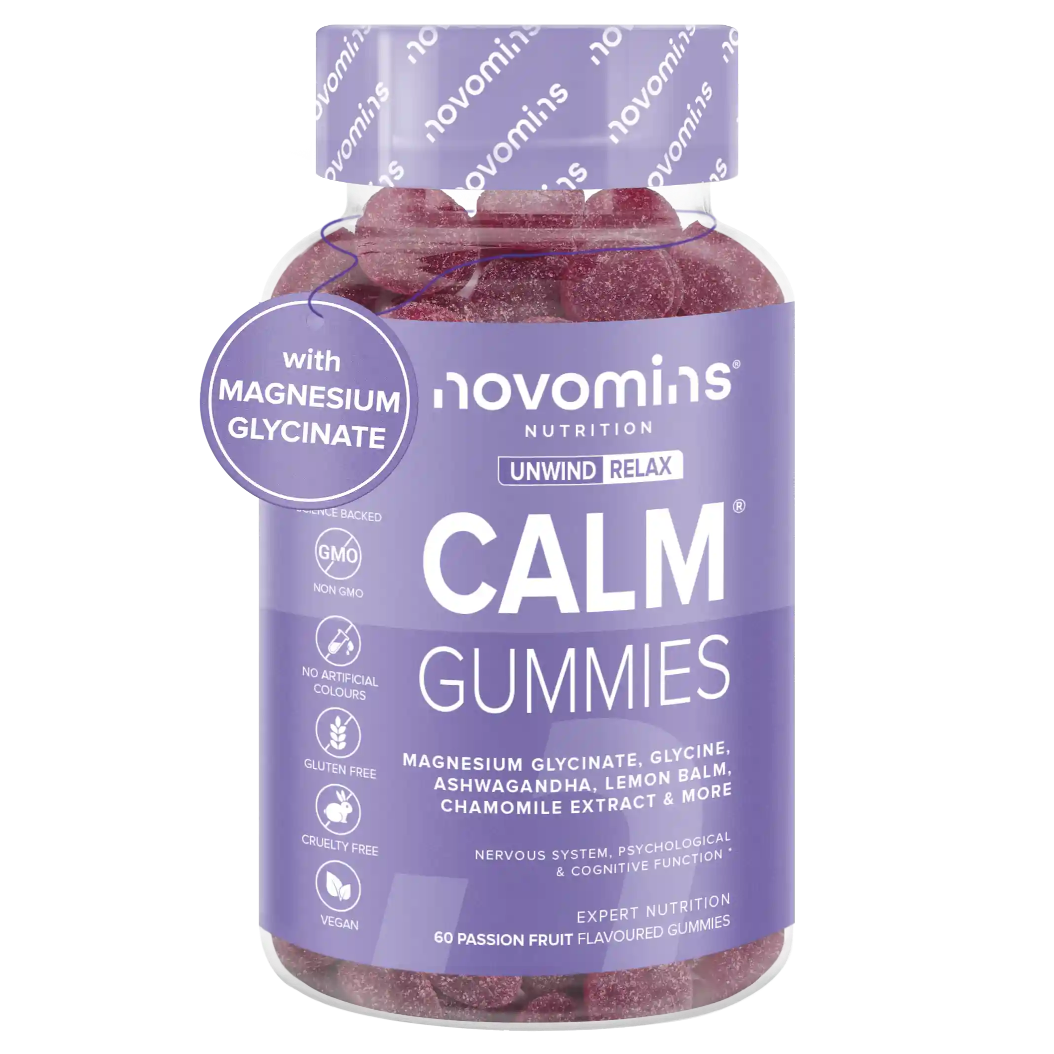 Calm Gummies | Magnesium Glycinate | Restore Mood & Calm | Novomins ...