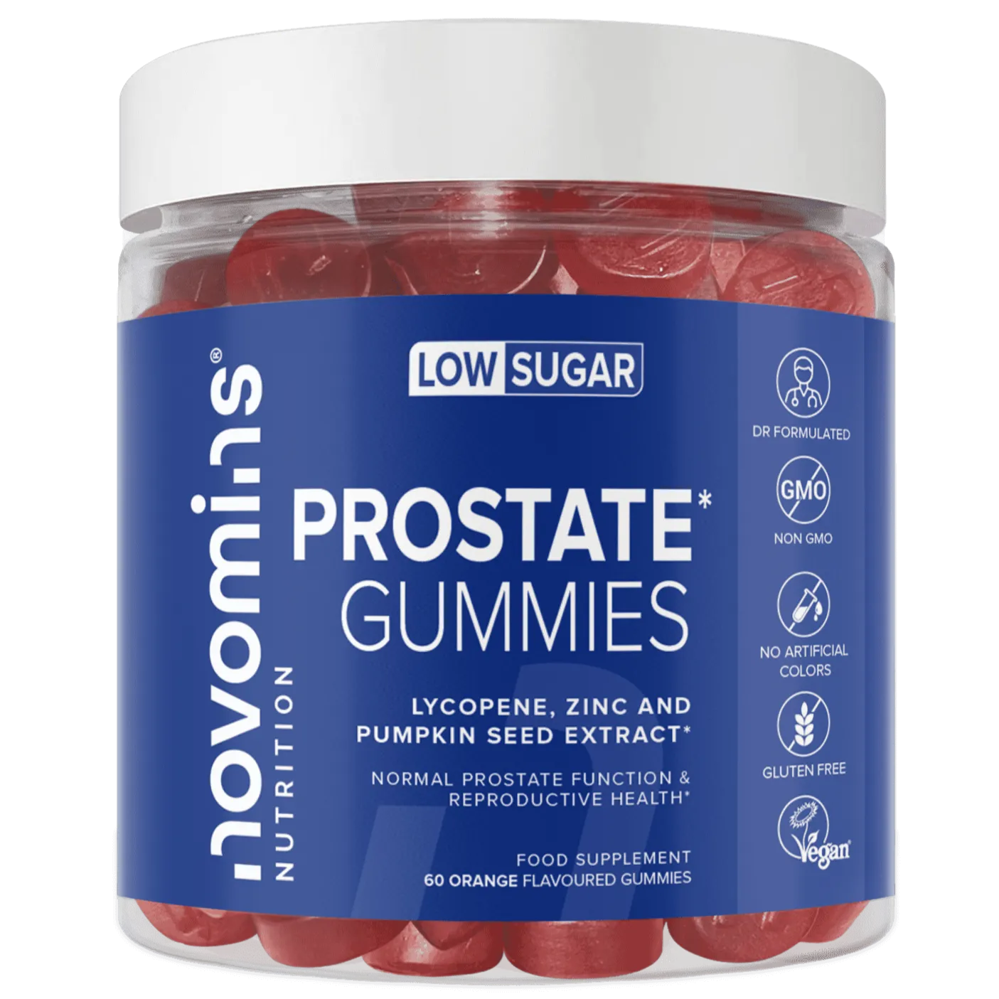 Prostate Gummies | Male Reproductive Health | Saw Palmetto | Novomins ...